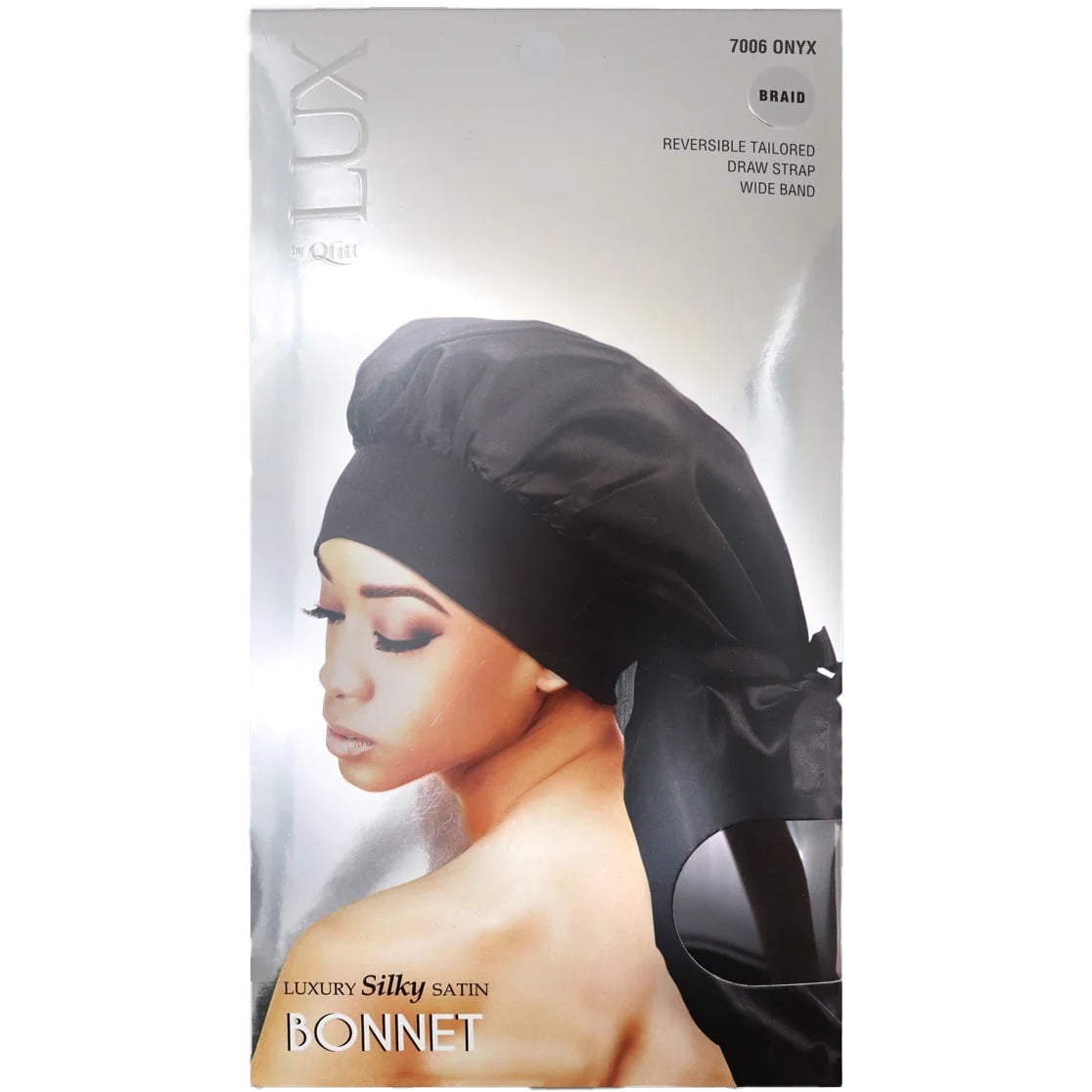 Qfitt Luxury Silk Satin Bonnet Solid Onyx,Blaid - Walmart.com