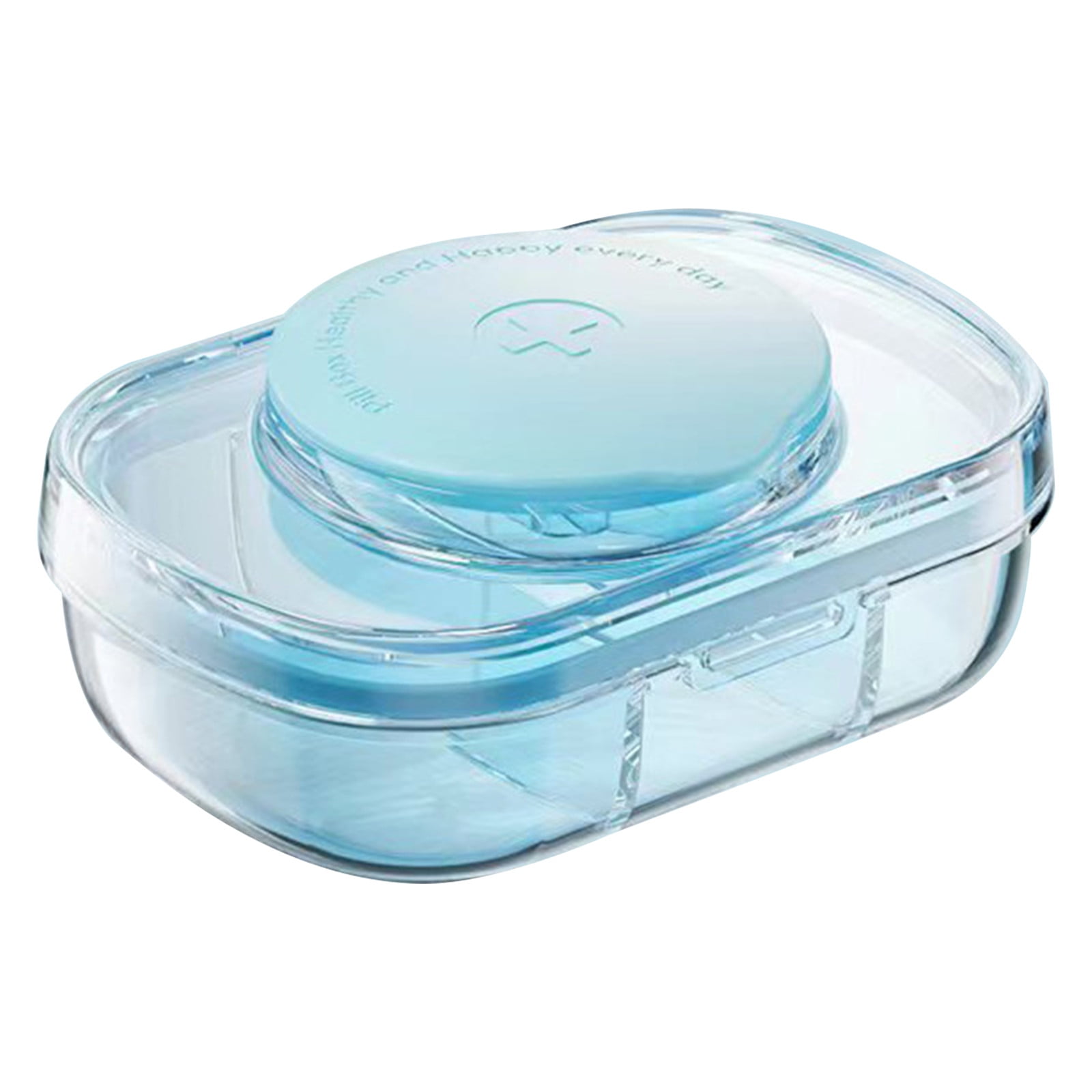 Qholemyo 2 In 1 Multifunctional Pill Organizer Portable Medication Box ...