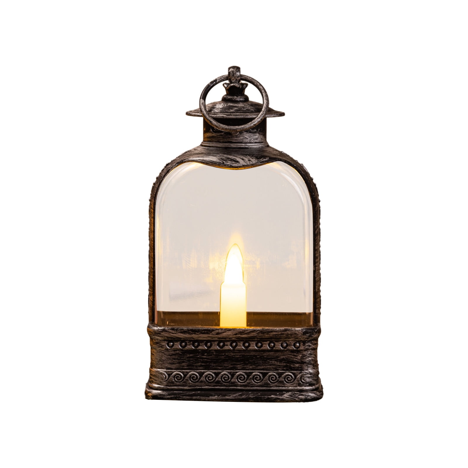 Qholemyo Flat Style LED Electronic Lantern Oil Lamp Small Lantern For ...