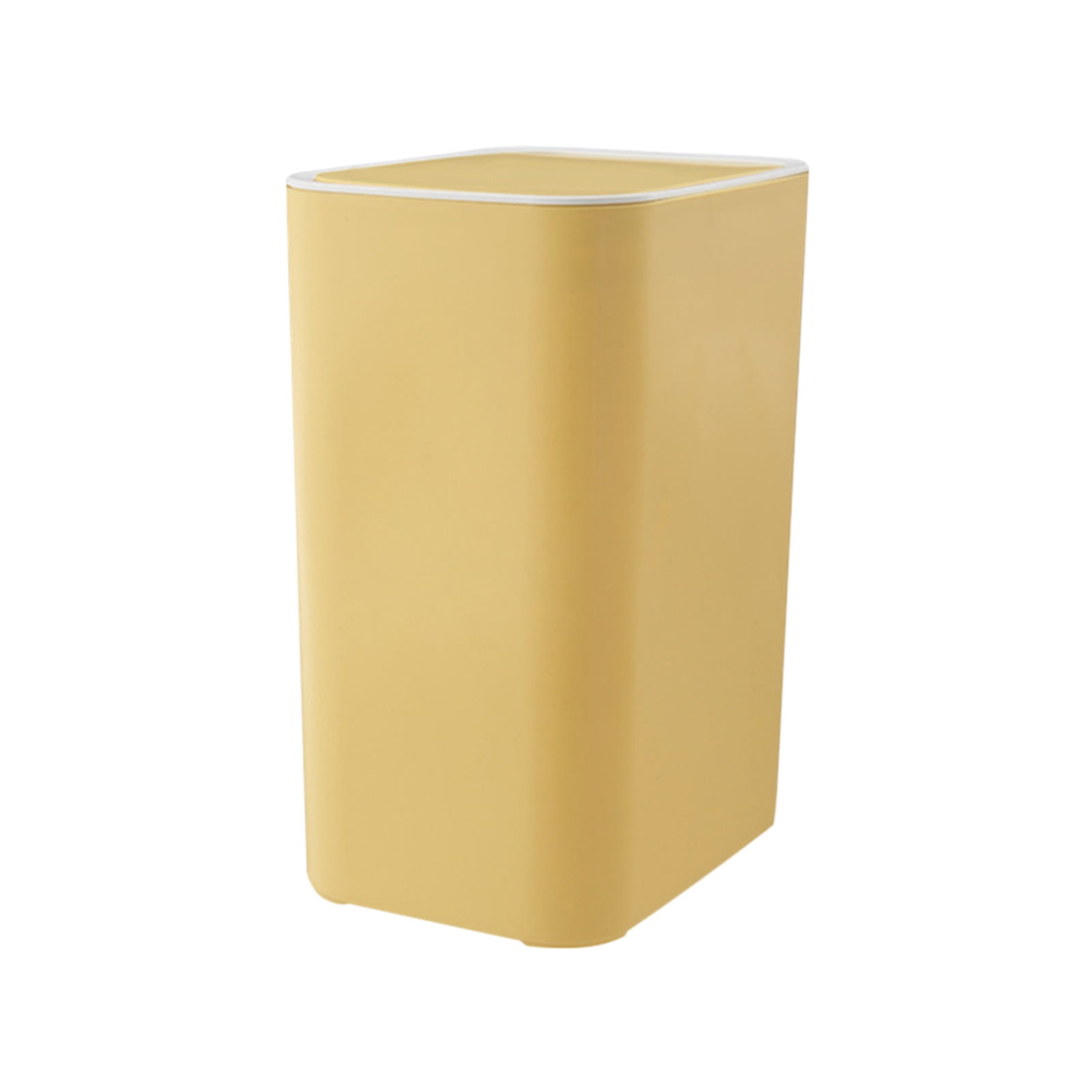 Qholemyo Household Push type Trash Can With Lid Deodorant Kitchen ...