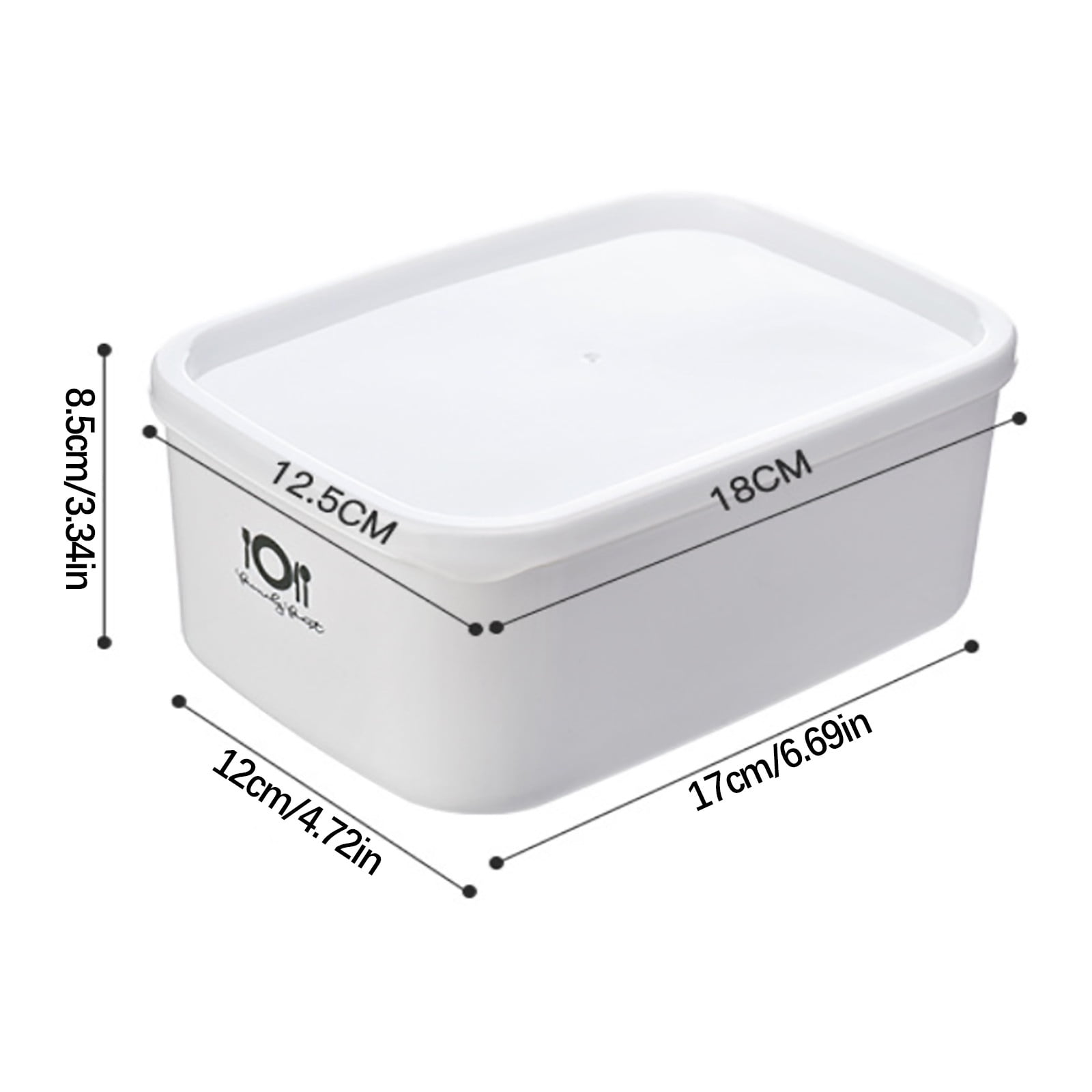 Qholemyo Plastic Rectangular Airtight Food Storage Containers With Lids ...