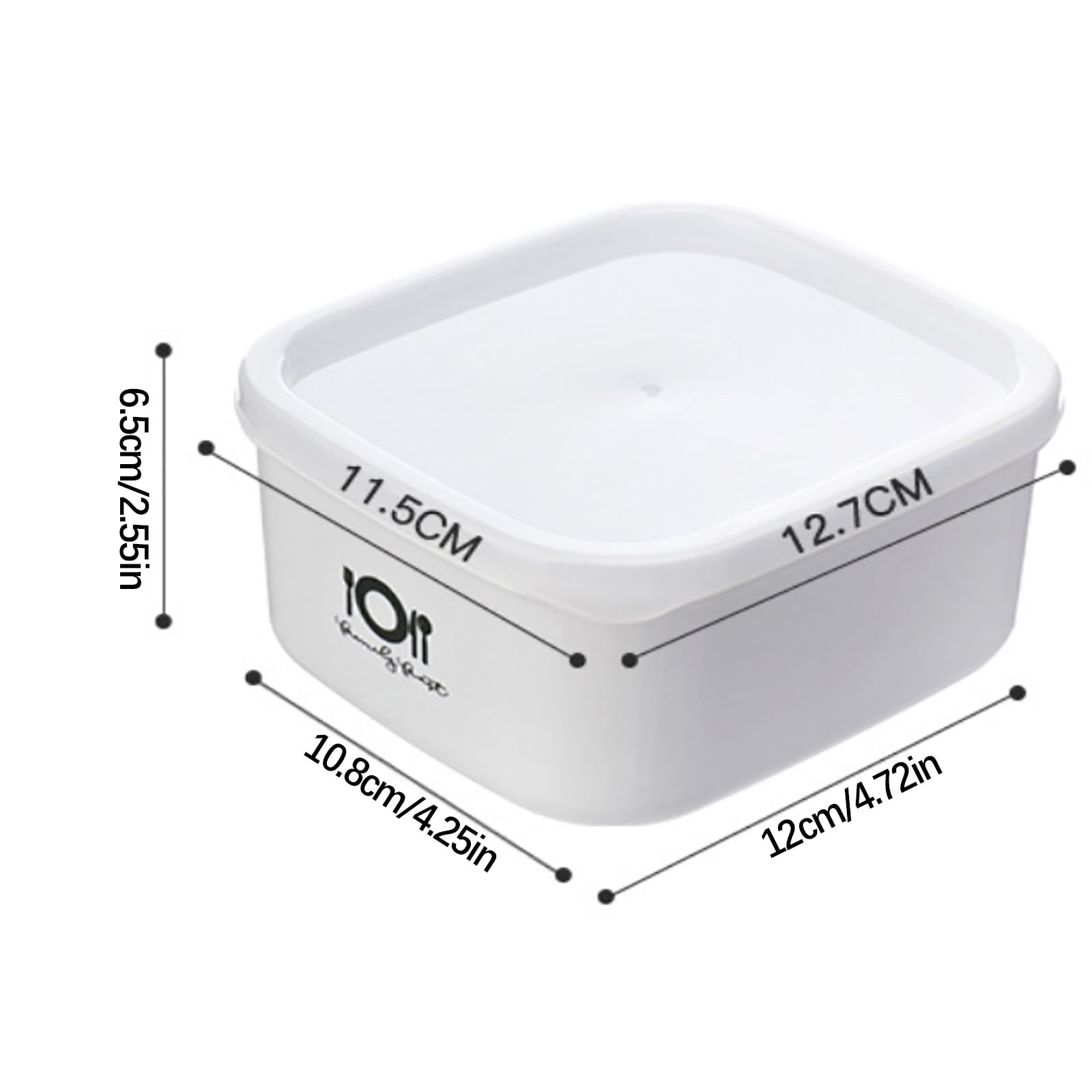 Qholemyo Plastic Rectangular Airtight Food Storage Containers With Lids ...