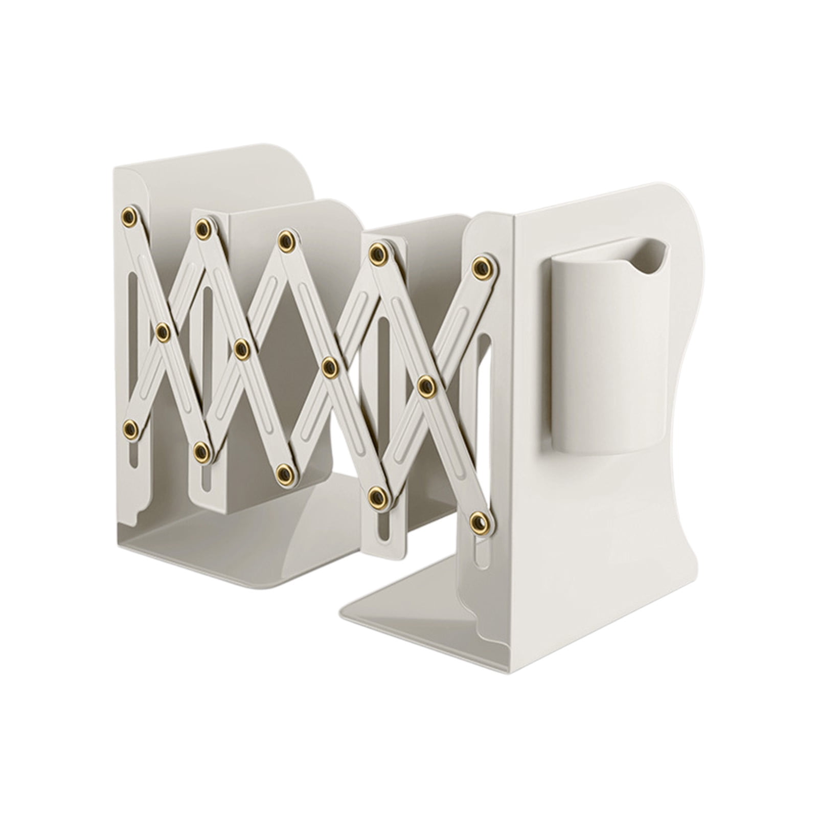 Qholemyo Retractable Book Stand With Brush Pot Bookshelf Integrated ...