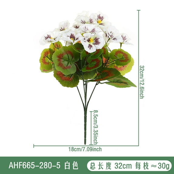 Qholemyo Silk Artificial Flower Arrangement Fake Plants Home ...