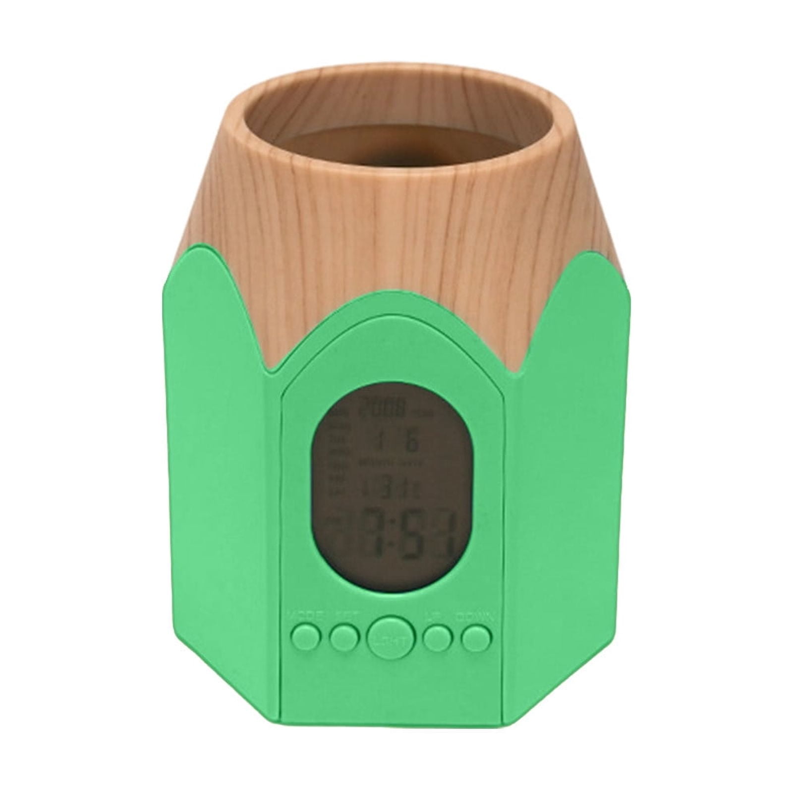 Qholemyo Small Digital Alarm Clock Compact Bedside Clock Desk Clock For ...