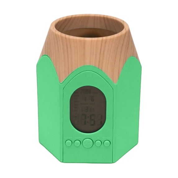 Qholemyo Small Digital Alarm Clock Compact Bedside Clock Desk Clock For ...