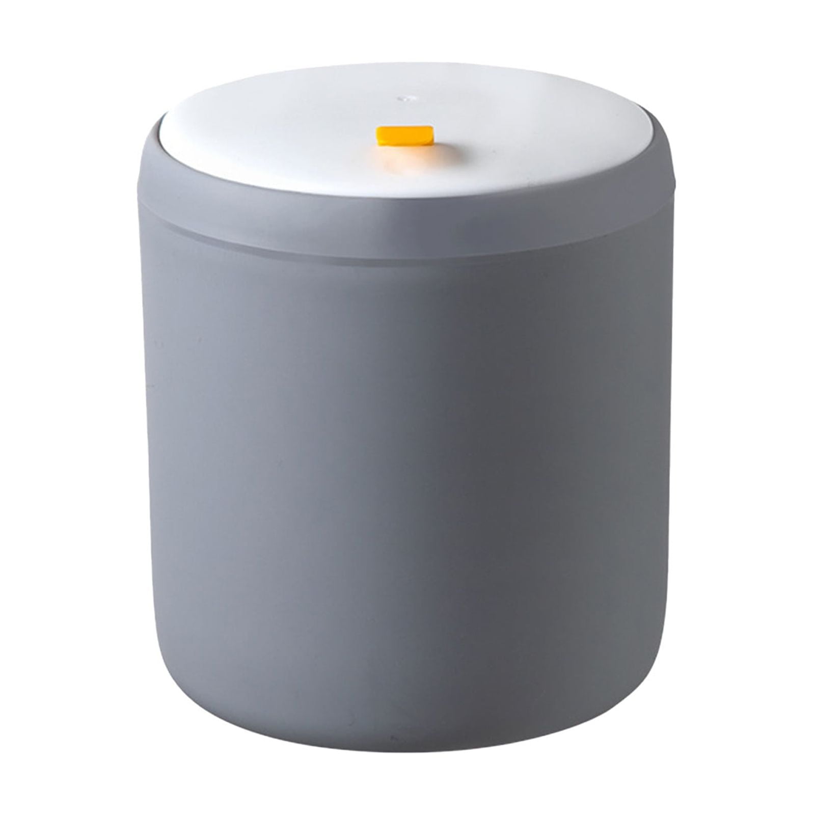 Qholemyo Small Press Type Mini Rubbish Bin With Lid Office Household ...