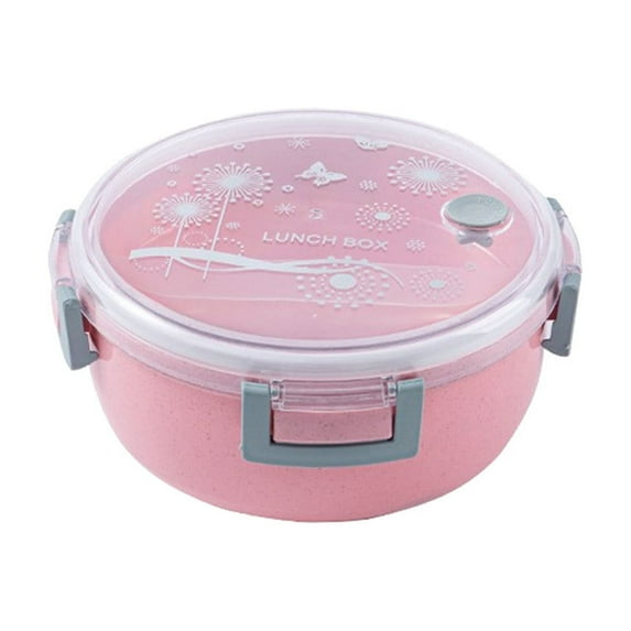 Qholemyo Wheat Straw Insulated Lunch Box With Phone Holder Microwave ...