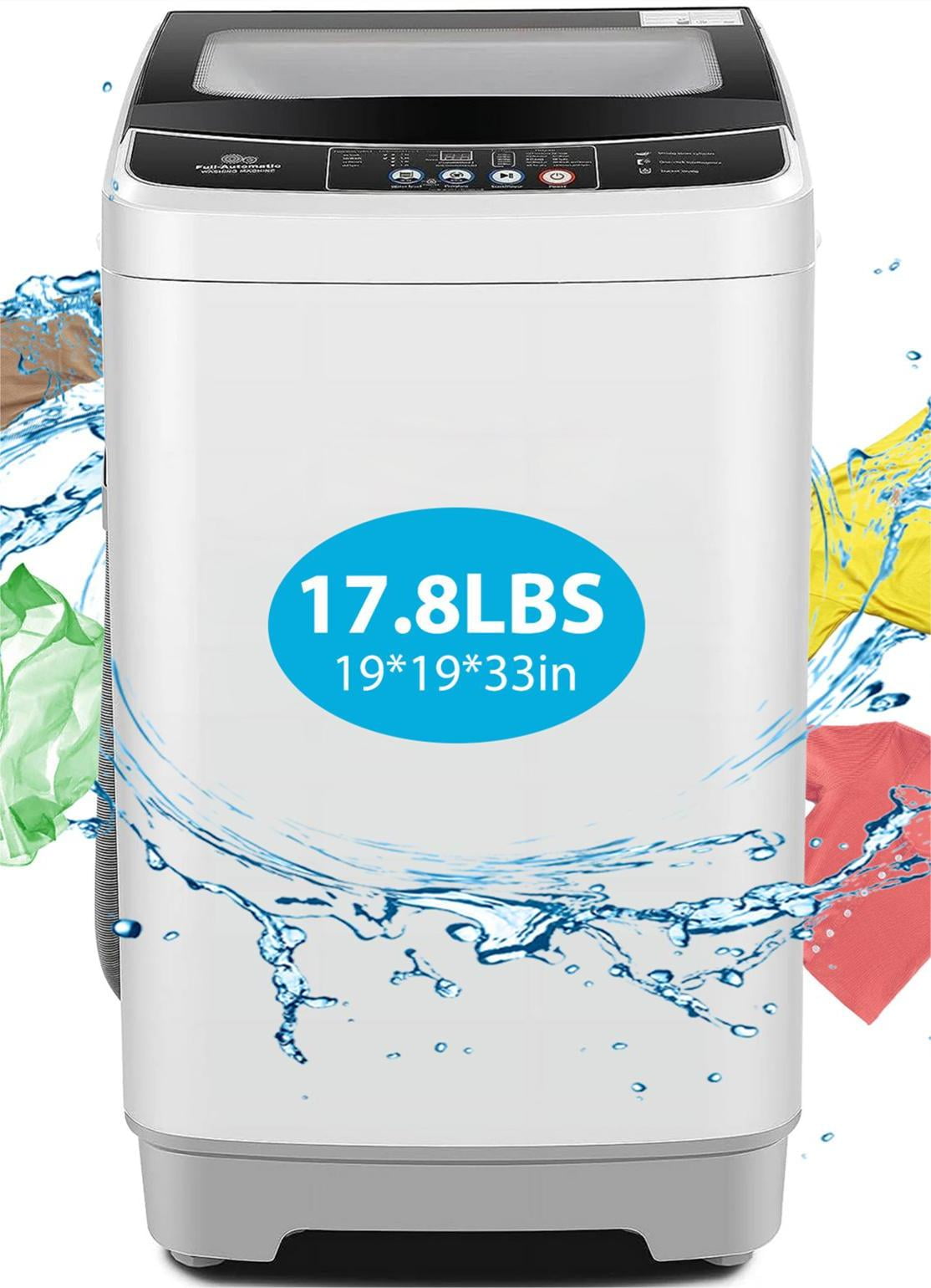 Qhomic 17.8 lbs 2 in 1 Portable Washer & Dryer, LED Display, 10 Wash ...