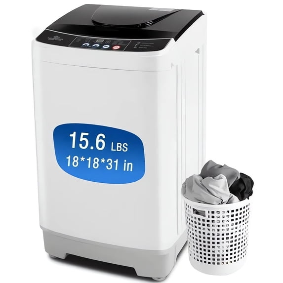Qhomic 2.1 Cu.ft Portable Washing Machine, 15.6lbs Capacity, Fully ...