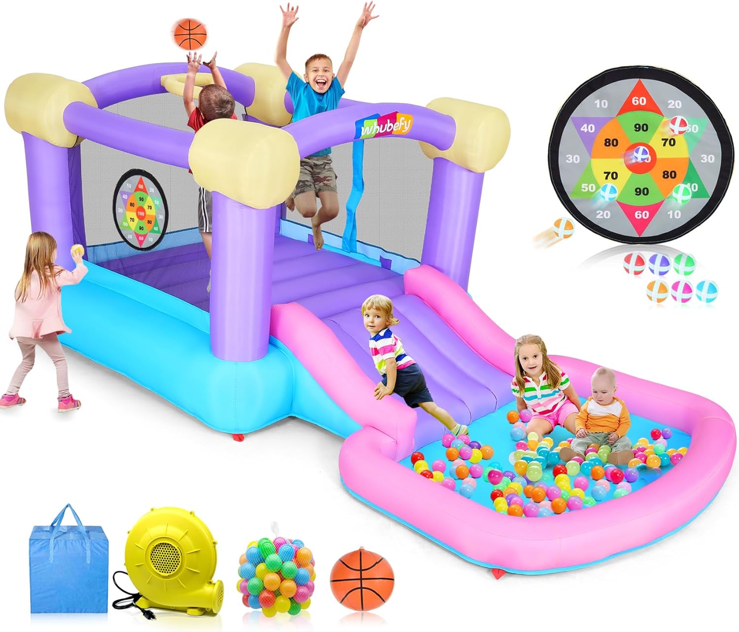 Bestway: Dozer Ball Pit - Inflatable, Indoor/ Outdoor Use, Includes 25 ...
