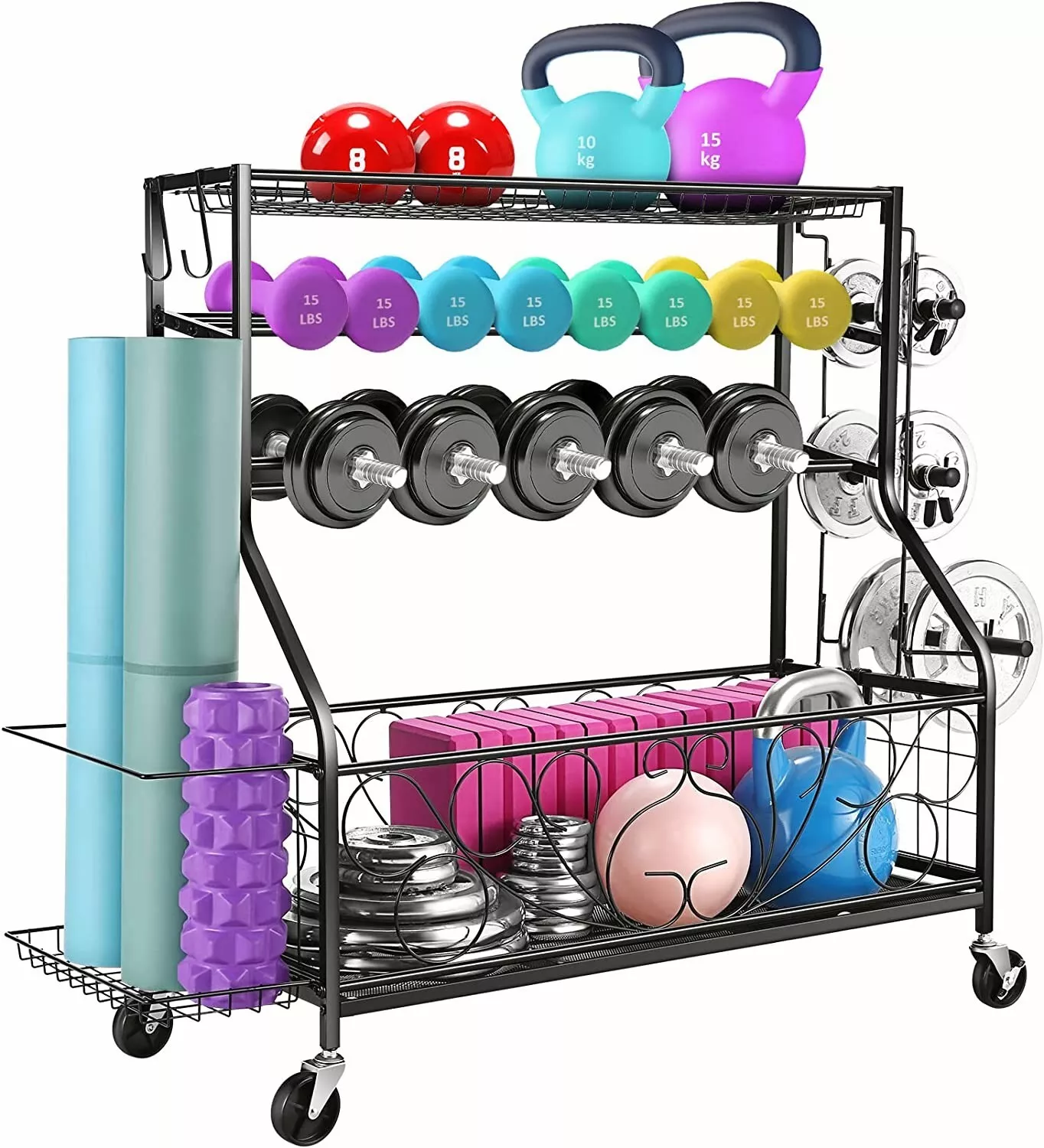 Fuel Pureformance by CAP, Dumbbell and Fitness Accessories Storage Rack ...