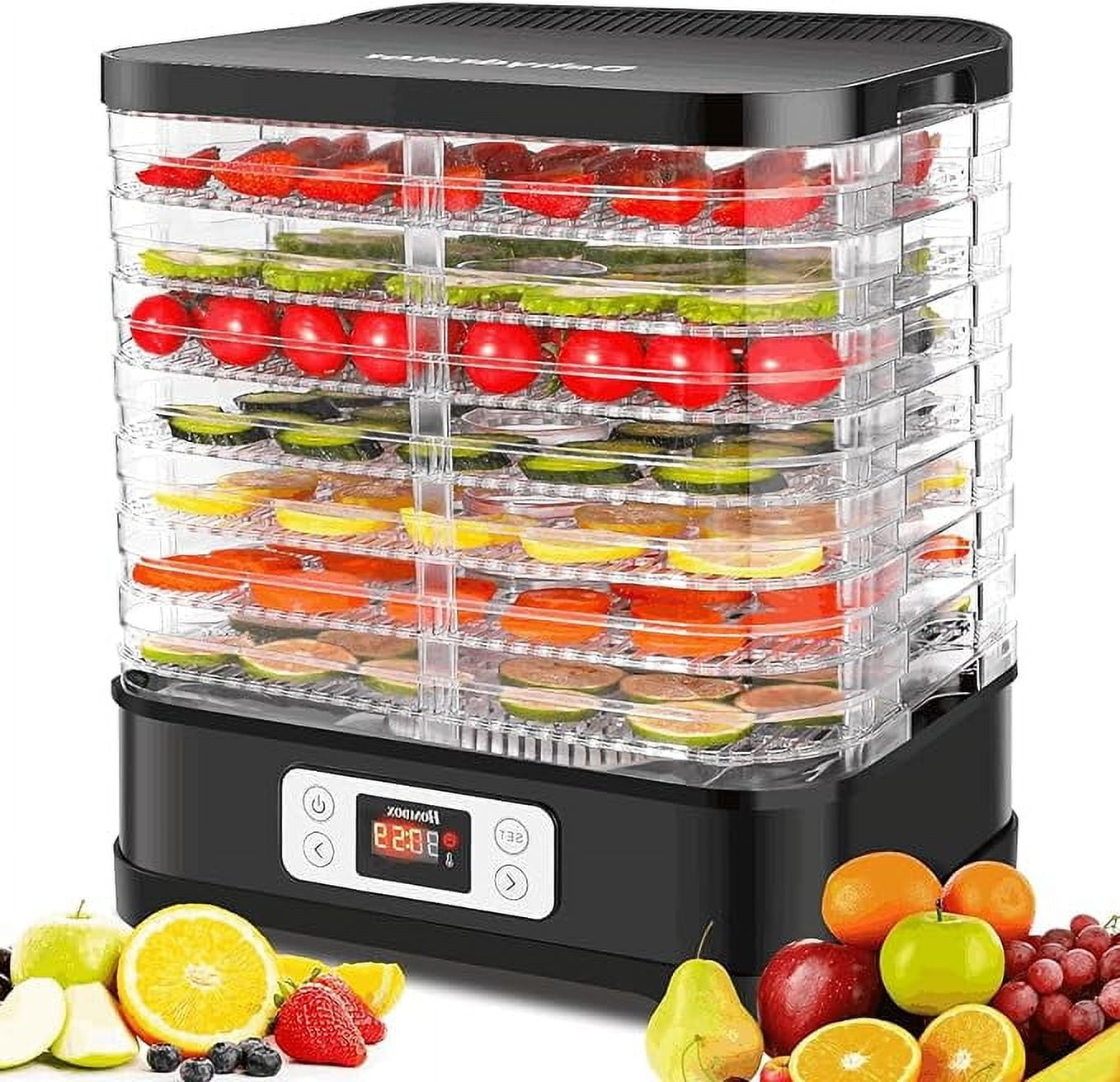 Qhomic Food Dehydrator, 8-Layer Large Capacity and Equipped with ...