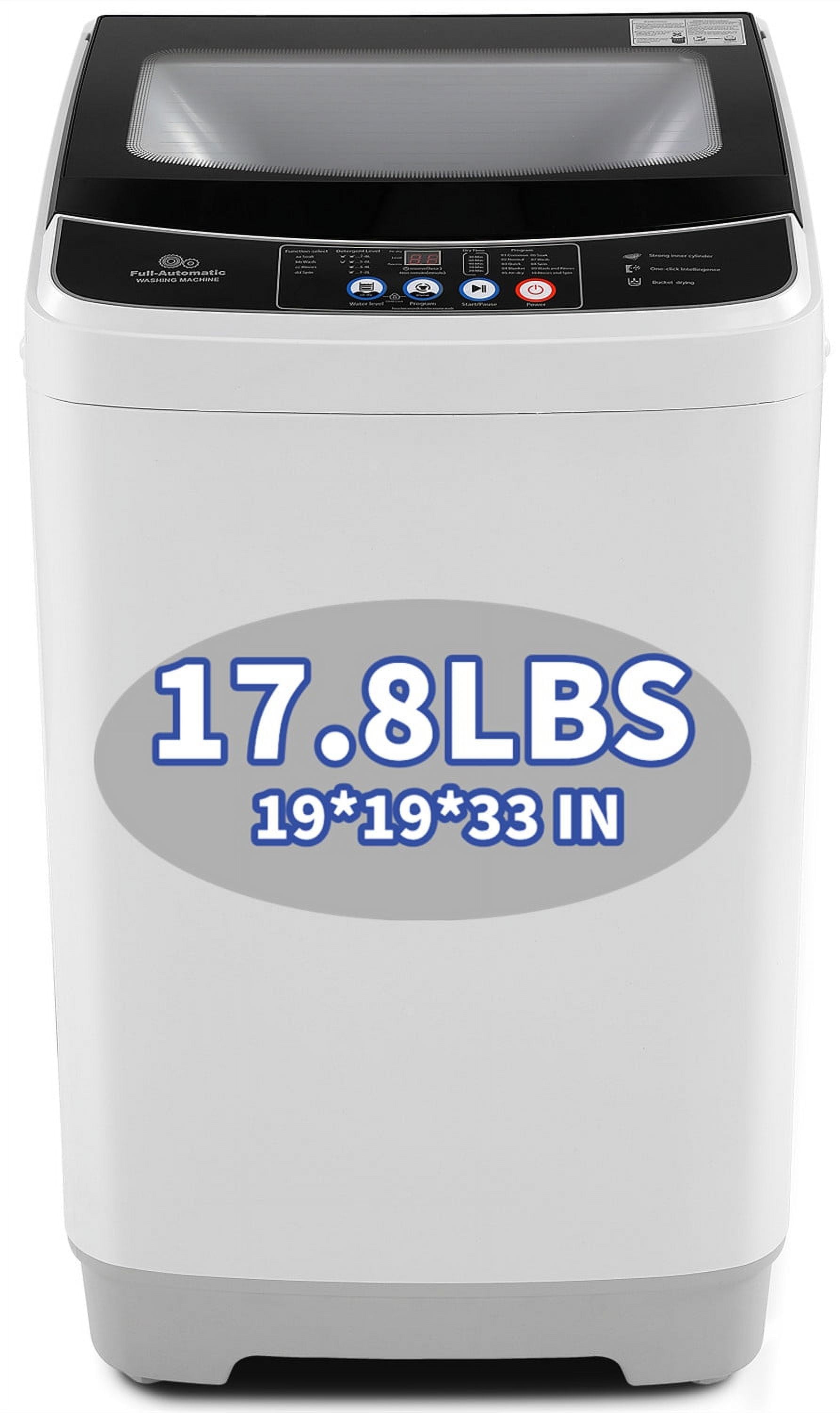 Qhomic Full Automatic Washing Machine, 2.4 Cu.ft visual Portable ...