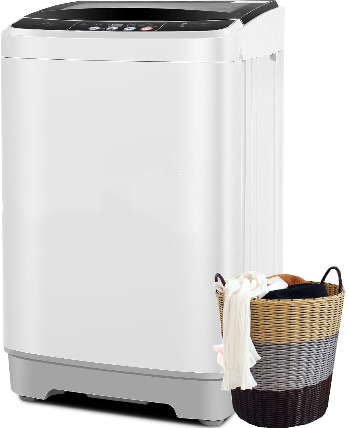 Qhomic 17.8lb Portable Washing Machine, Dual Inlets, Washer/Dryer Combo ...