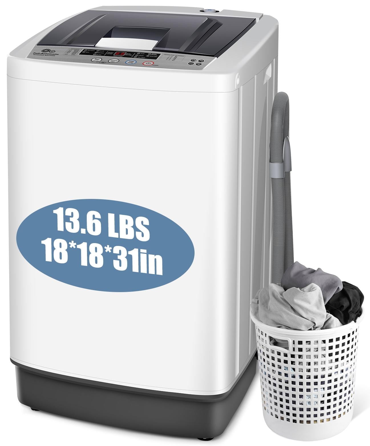 lavadora portátil QHomic, lavadora compacta totalmente automática de 13 ...