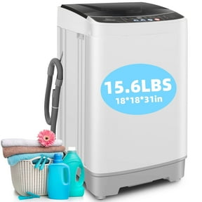 Full-Automatic Washing Machine, Portable Laundry Washer, Compact 17.7 ...