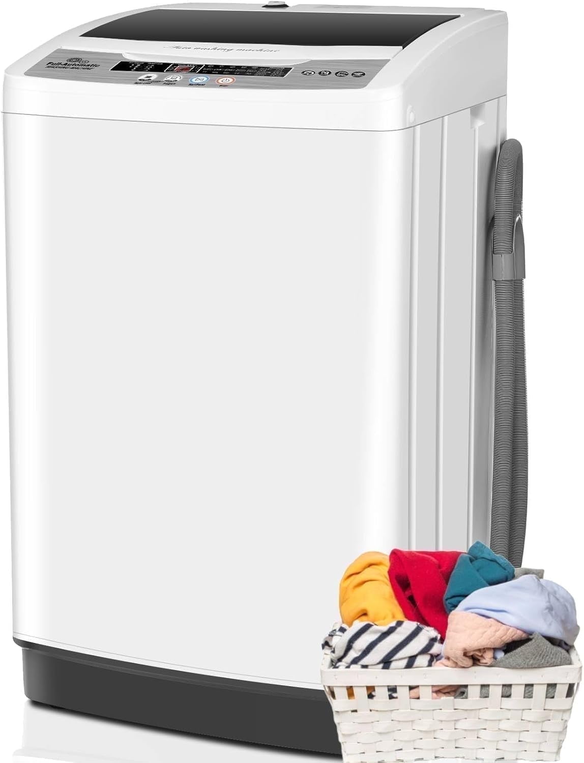 Qhomic Compact Portable Washer, 17.8lbs Fully-Automatic for RVs, Small ...
