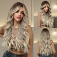 Qi Liu Hai Big Wave Long Curly Hair Gradual High Temperature Silk Chemical Fiber Wig - Walmart.com