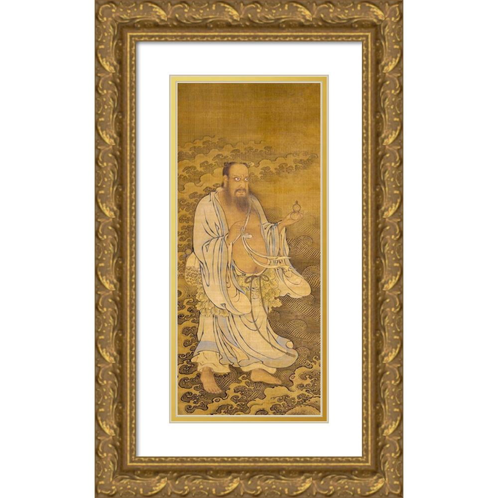 Qi, Zhao 10x18 Gold Ornate Wood Framed with Double Matting Museum Art ...