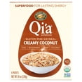 Qi'a Organic Instant Oatmeal, Gluten Free, Creamy Coconut, 1.33 oz, 6 ...