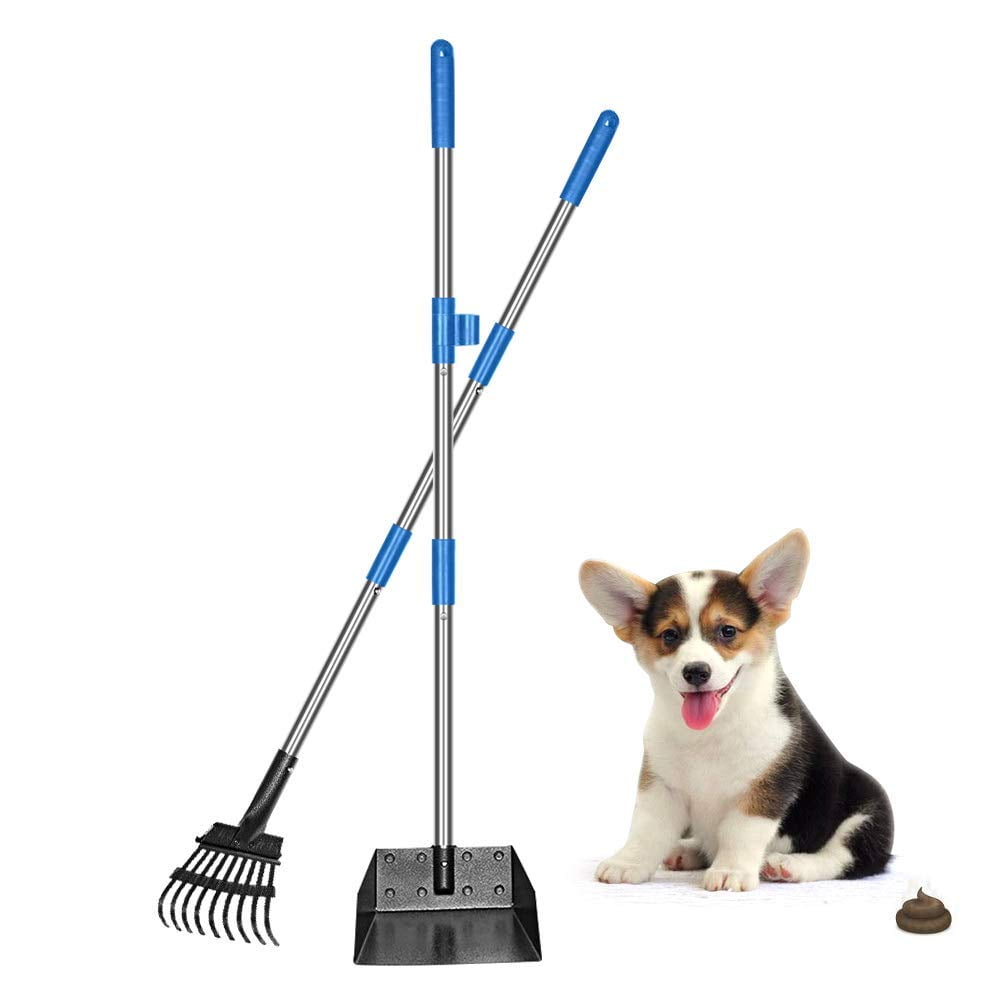 QiMH Upgraded Dog Pooper Scooper Extra Large, Adjustable Handle ...