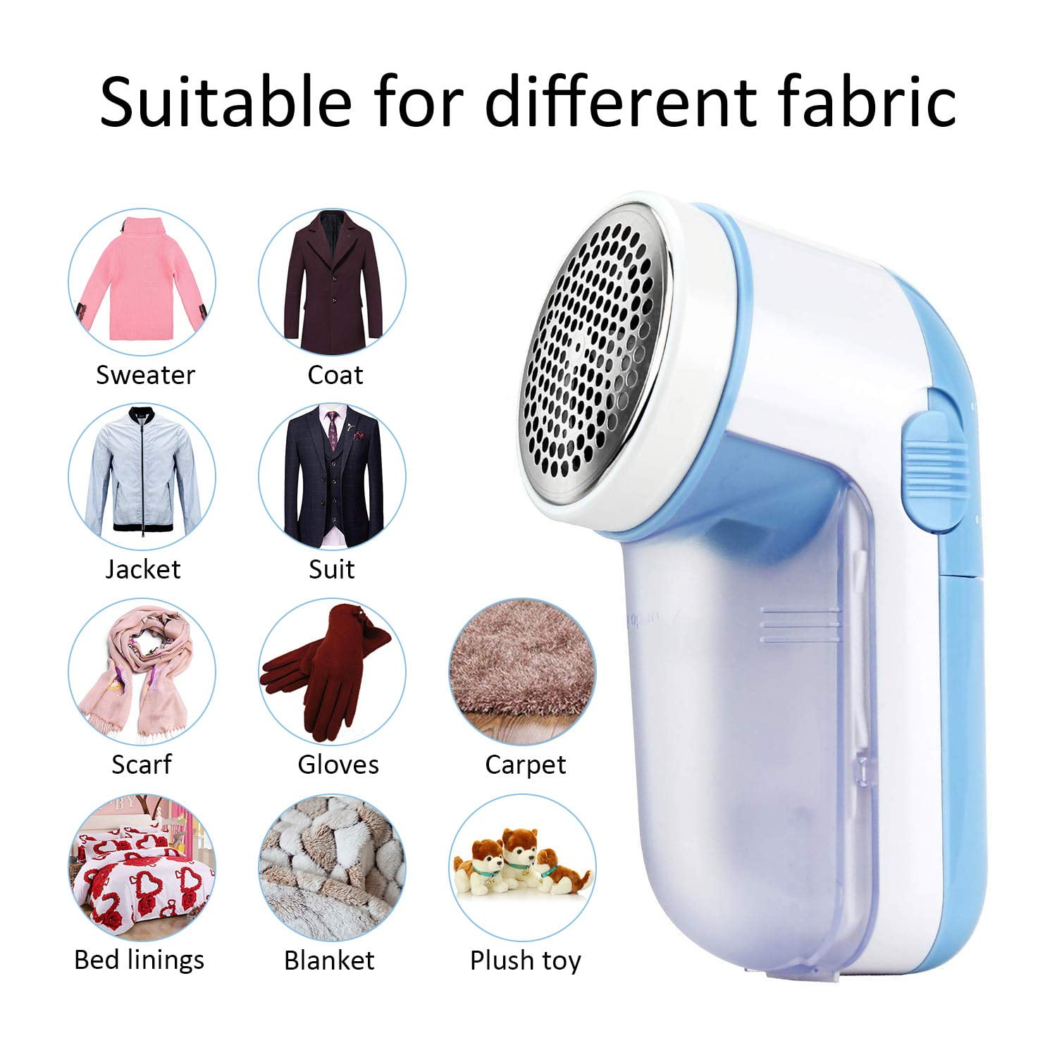 QiShi Fabric Shaver, Lint Remover, Quick and Effectively Electric ...