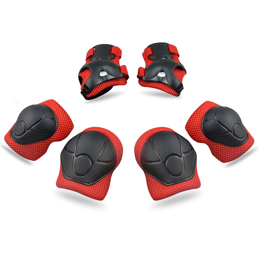 QiShi Kids Protective Gear Set Knee Pads for Kids 2-8 Years Toddler ...