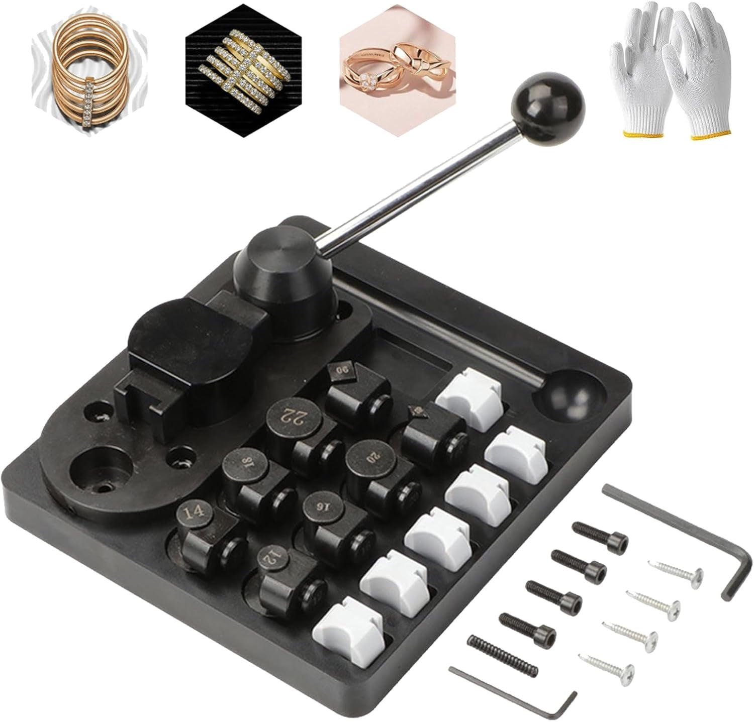 Qiamia Metal Wire Bending Jig Set with Adjustable Dies, Metal Jewelry ...