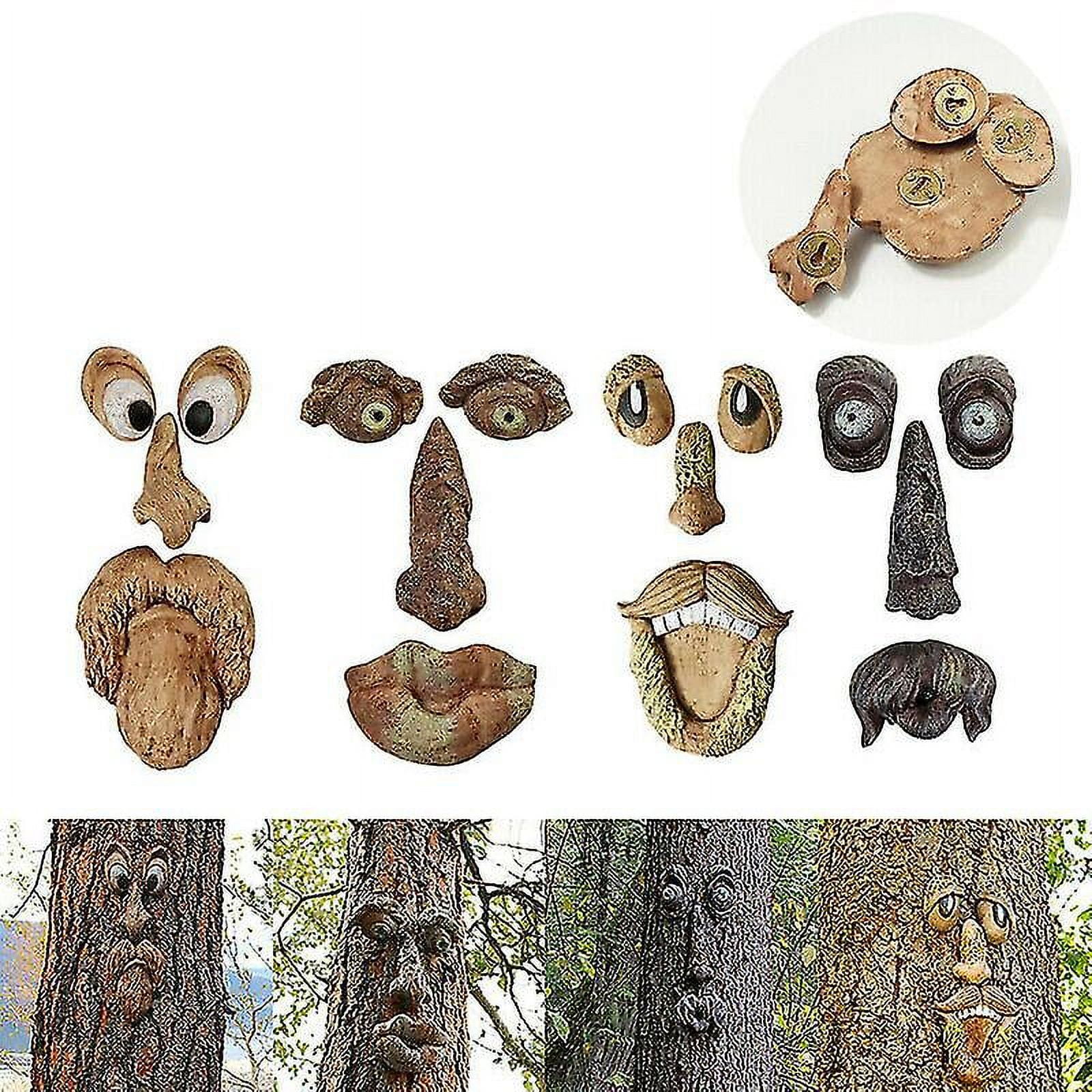 Qian Tree Face Decor Old Man Tree Hugger Bark Ghost Face Garden Yard ...