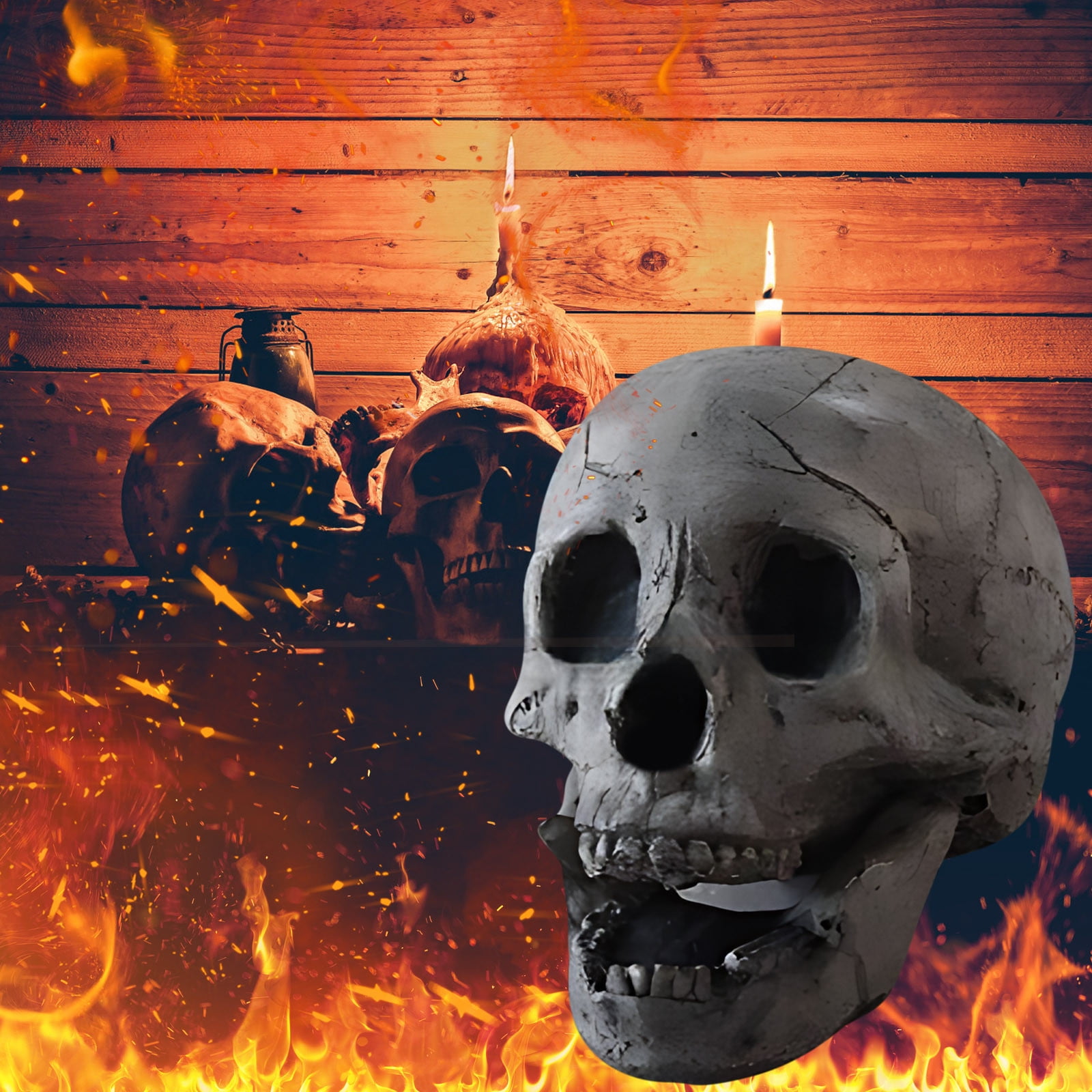 QianChong Halloween Bbq Heap Skeleton Ornament Design Decorative Ghost ...