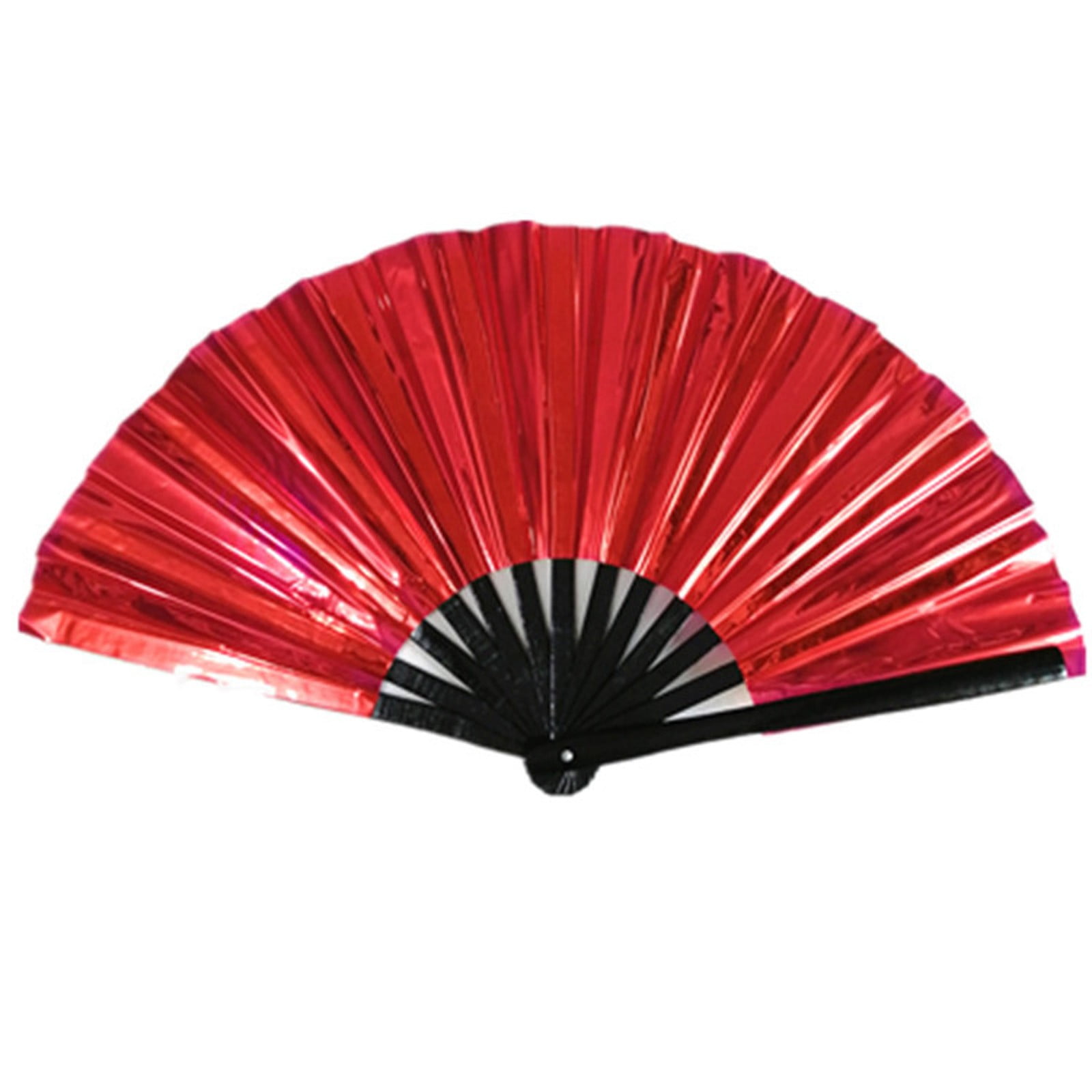 QianGlow 33cm Kung Fu Fan, Holographic Folding Hand Fan for Dance ...