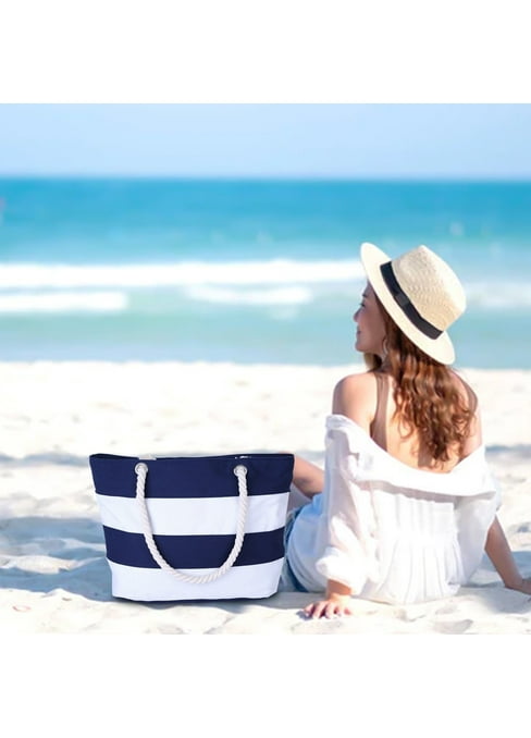 Disketp Lilies Flowers Large Capacity Beach Bag, Waterproof Sandproof ...