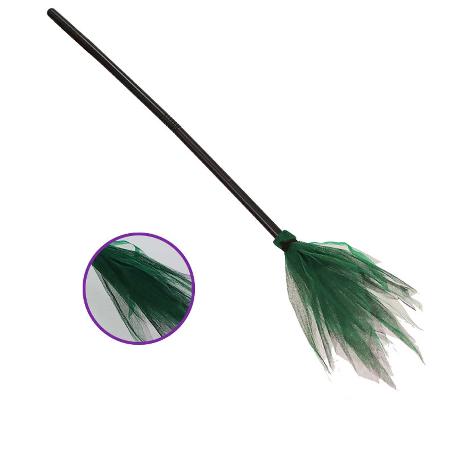 QianYing Broom for Floors Halloween Decoration Witch Flying Broomtick ...