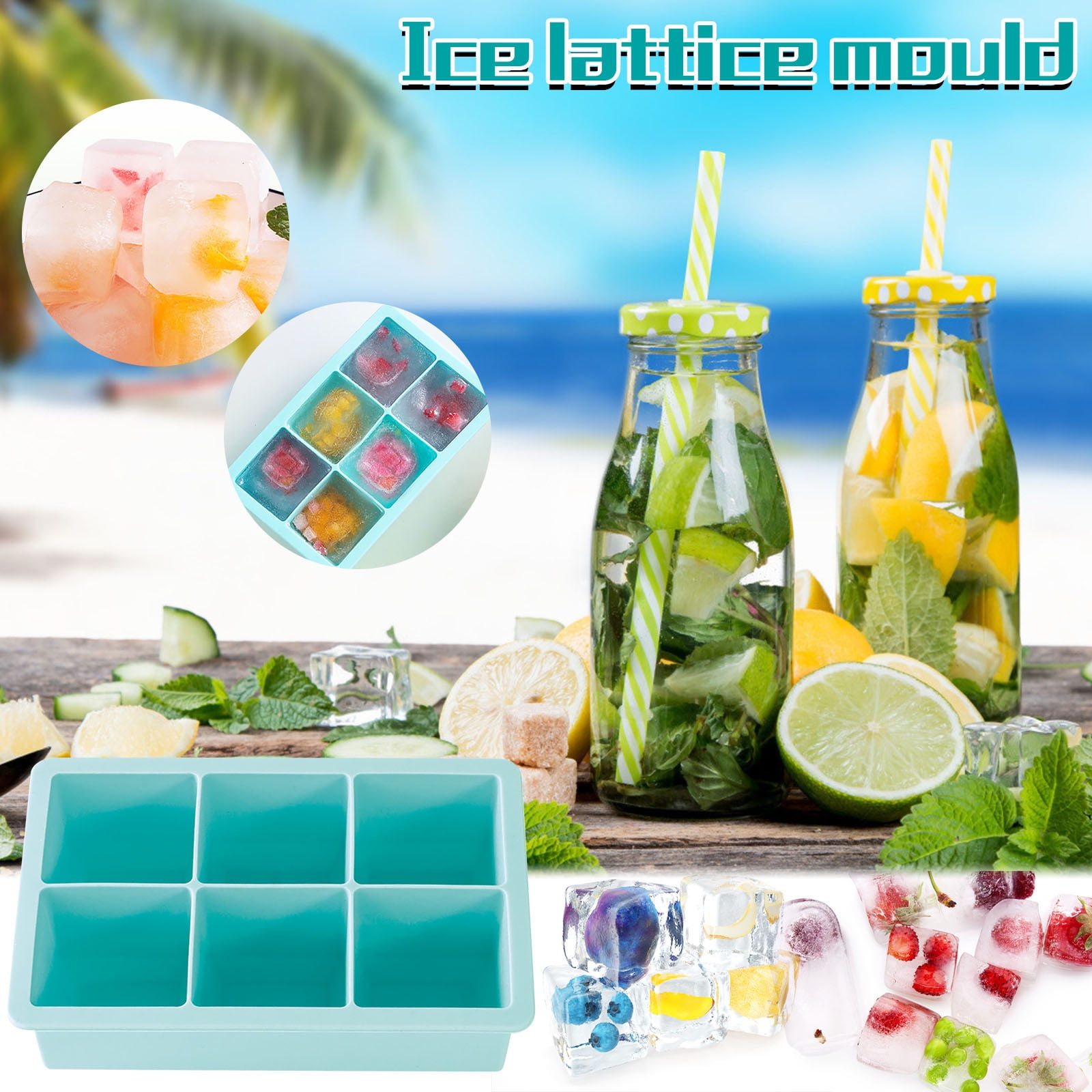 QianYing Home Products Clearance Extra Large Ice Block Mold, Ice Maker ...