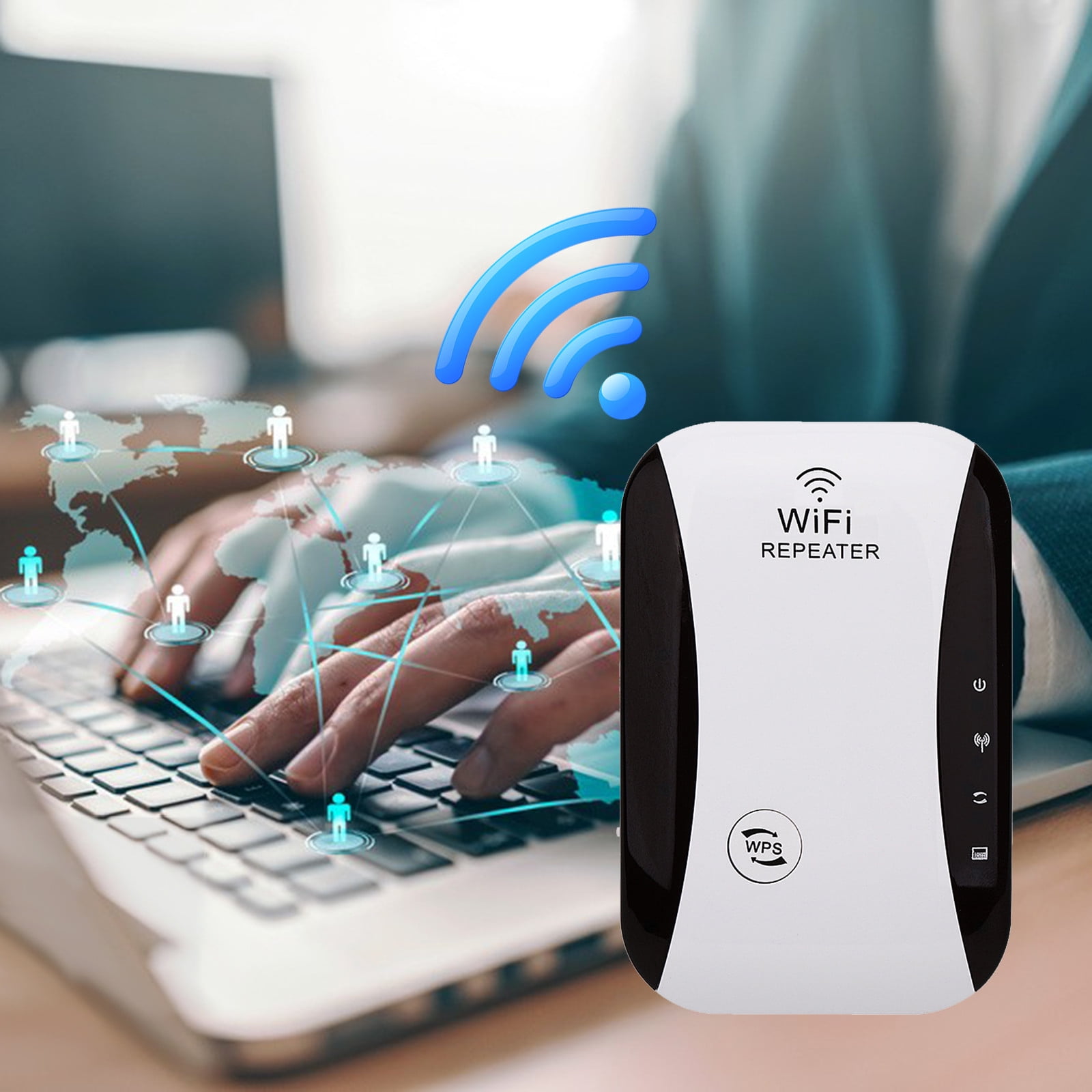 QianYing WiFi Extender WiFi Booster 300Mbps WiFi Amplifier WiFi Range ...
