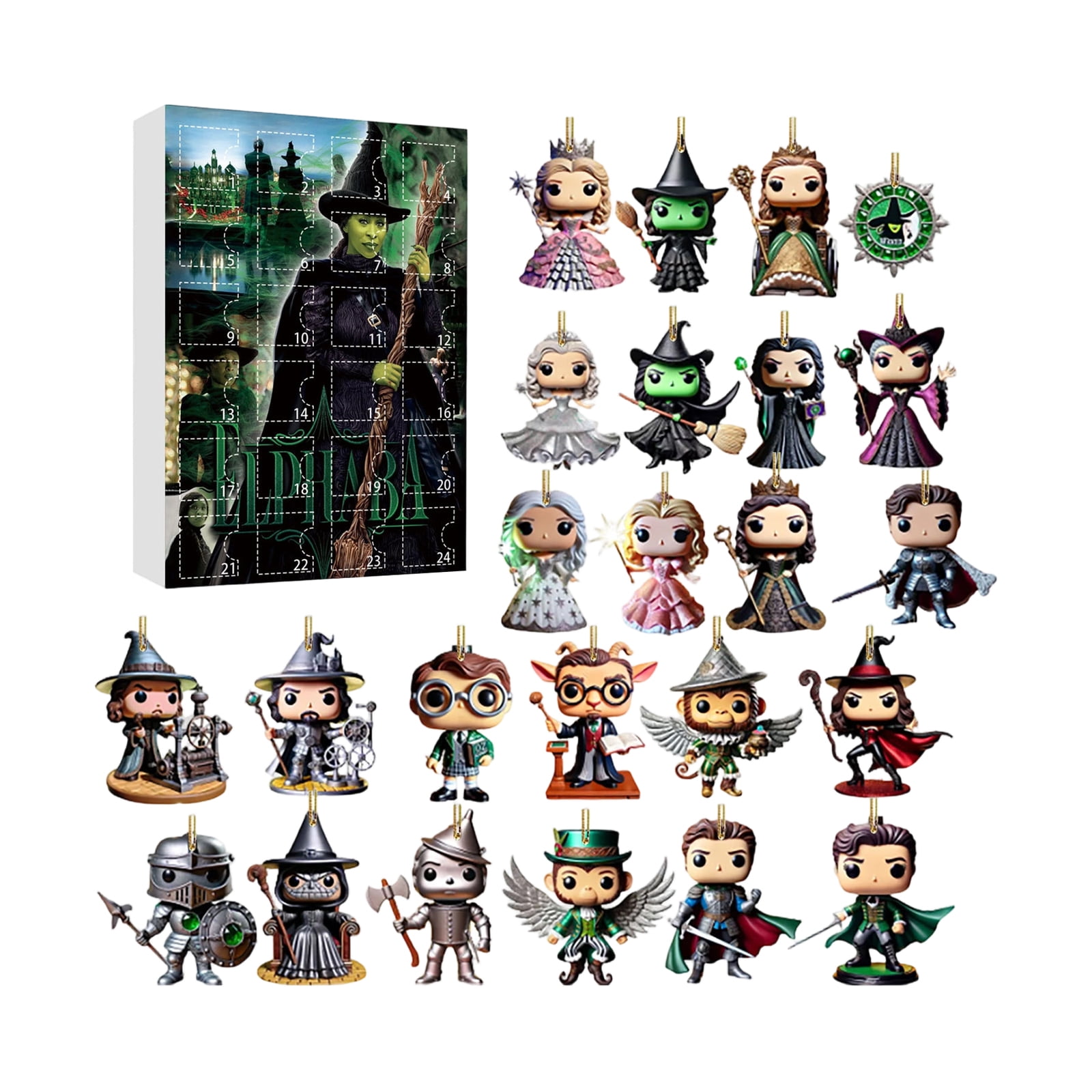 QianZelle Luxurious 2D Acrylic Advent Calendar Box: Unveil 31 Days of ...