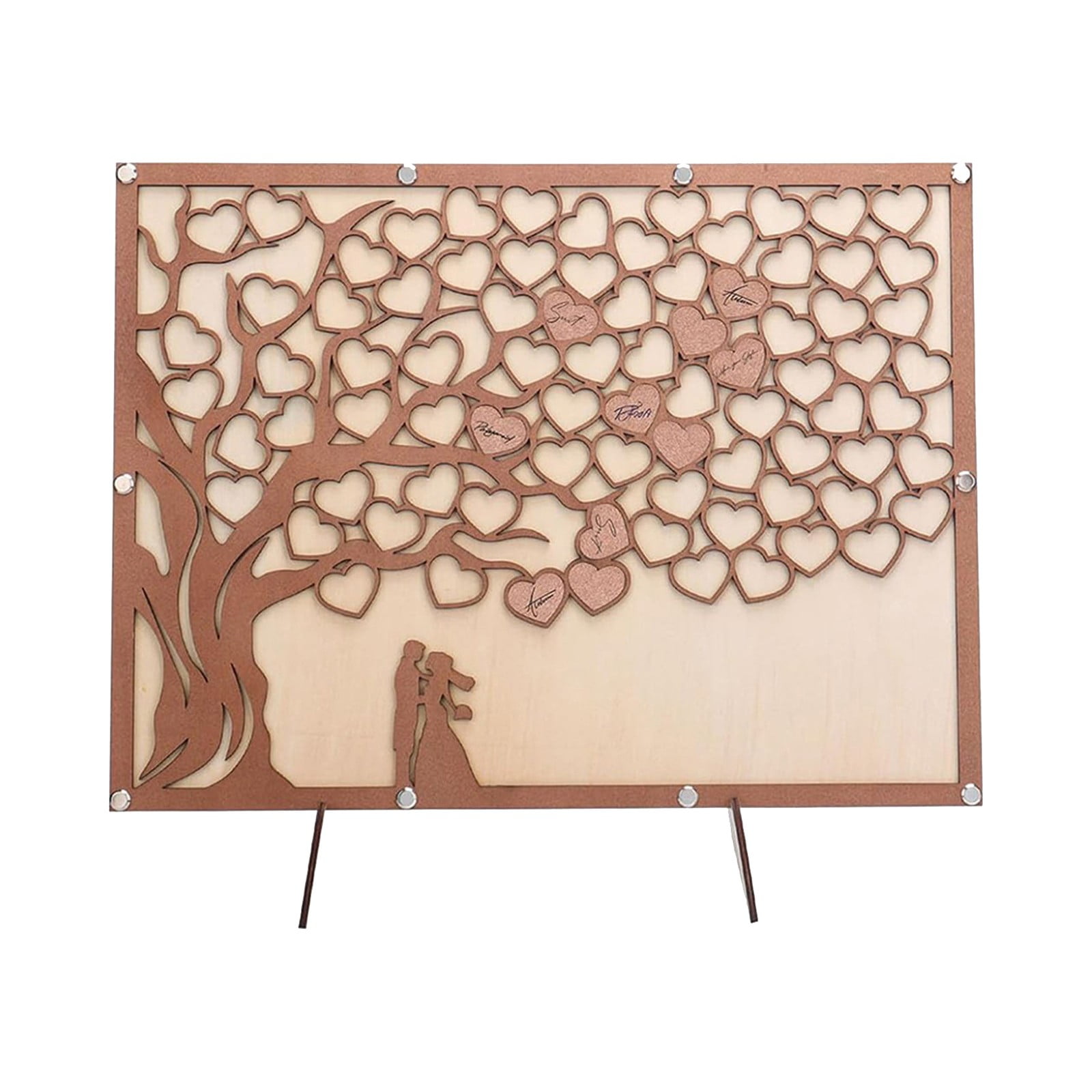 Qianduo Clearance Party Supplies Wedding Guest Book Tree Wooden ...