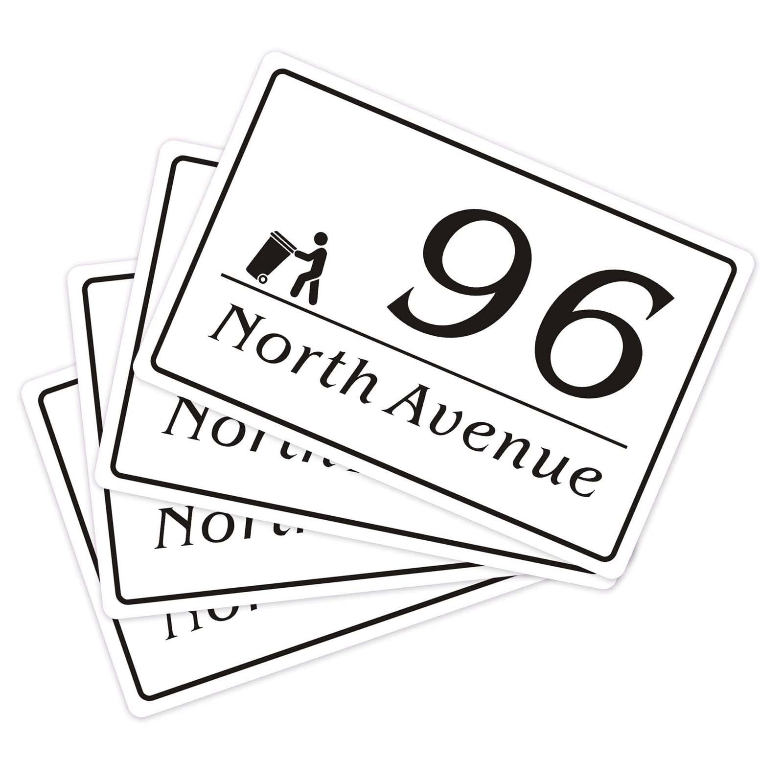 Qianduo Room Decor Clearance 4 X Wheelie Stickers Numbers for Wheelies ...