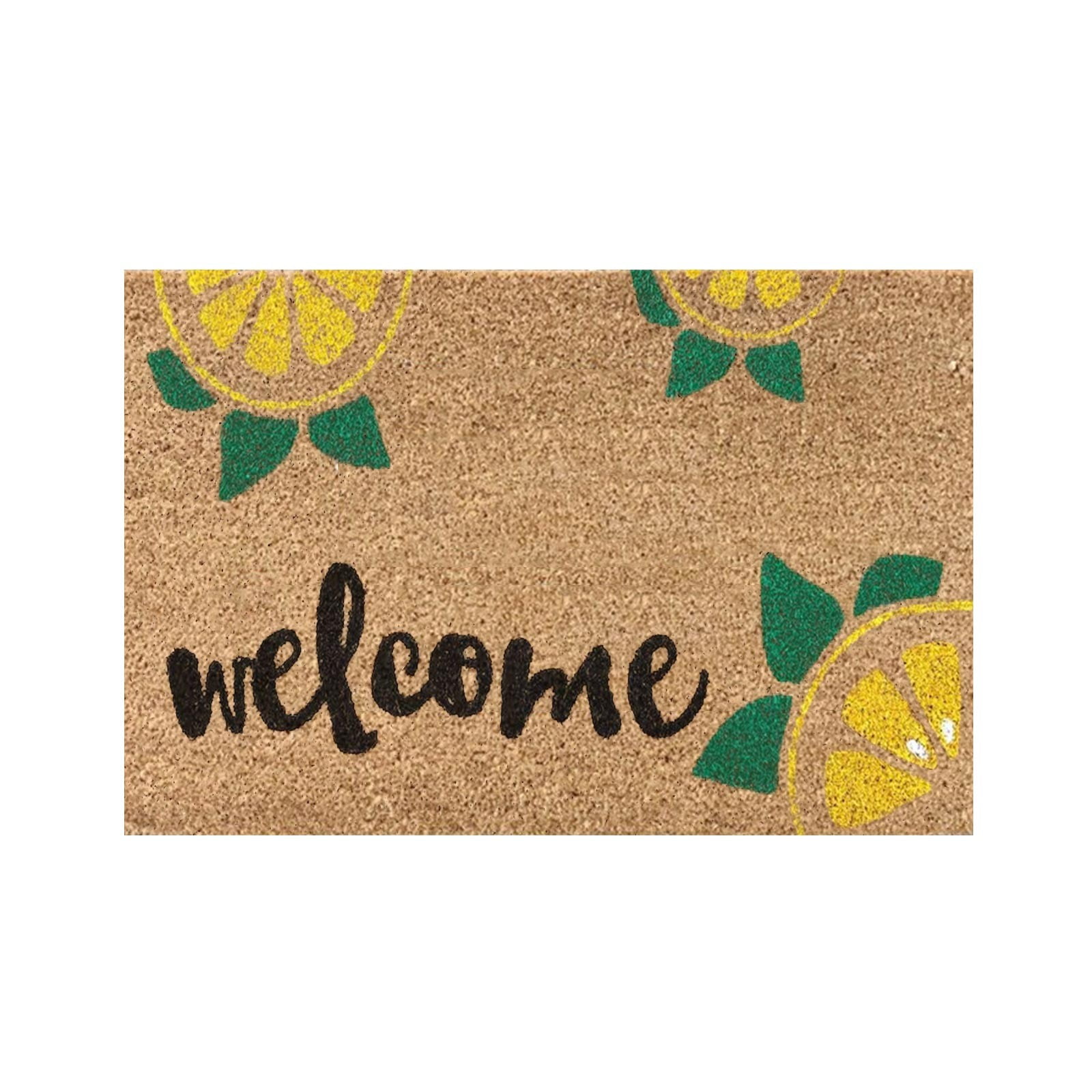 Qianduo Summer Flip Flop Mat,Summer Welcome Sign Hello Sunshine Flip ...