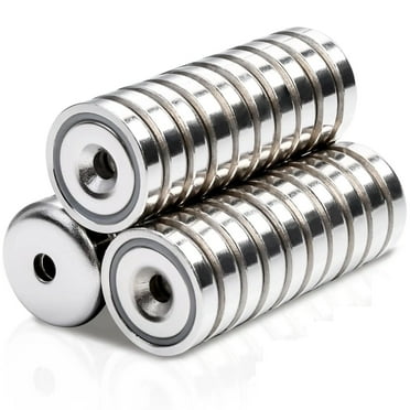 10 Neodymium Countersunk 5/8" Round Rare Earth Disc Magnet With Center Hole - Walmart.com