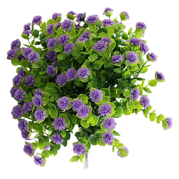 Qiangzon Artificial Geranium Flowers, Faux Plastic Geranium, UV ...