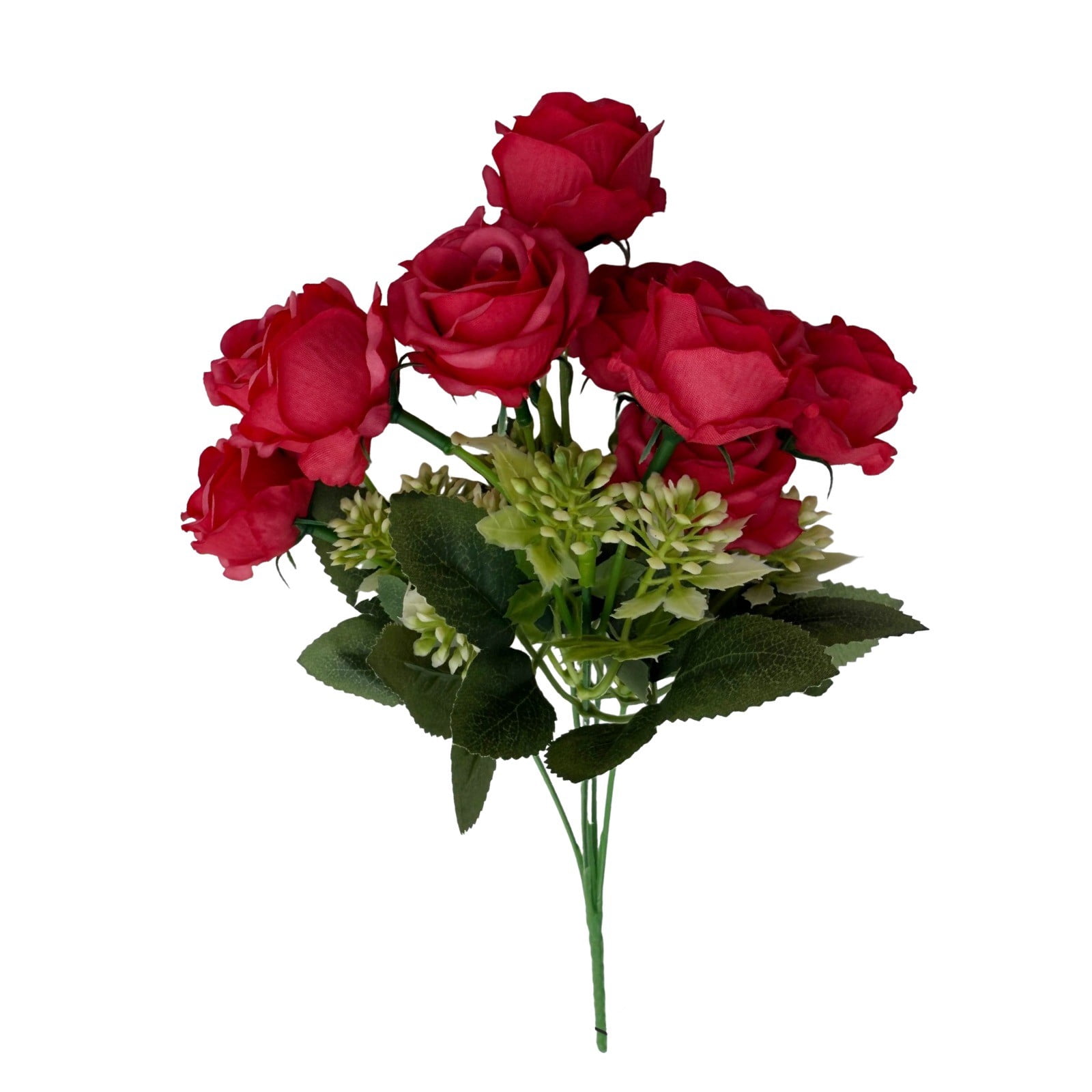 Qiangzon Artificial Roses, Pearl Rose Small Bouquet, Faux Flowers for ...