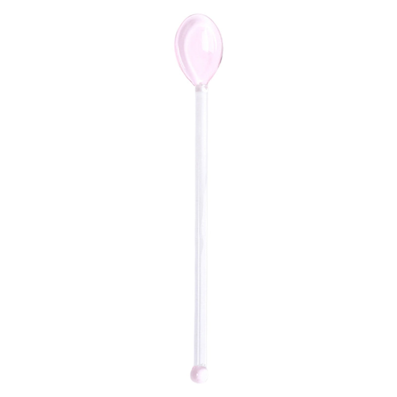 Qiangzon Glass Spoons Elegant Glass Stirring Spoon - Heat-Resistant Rod ...