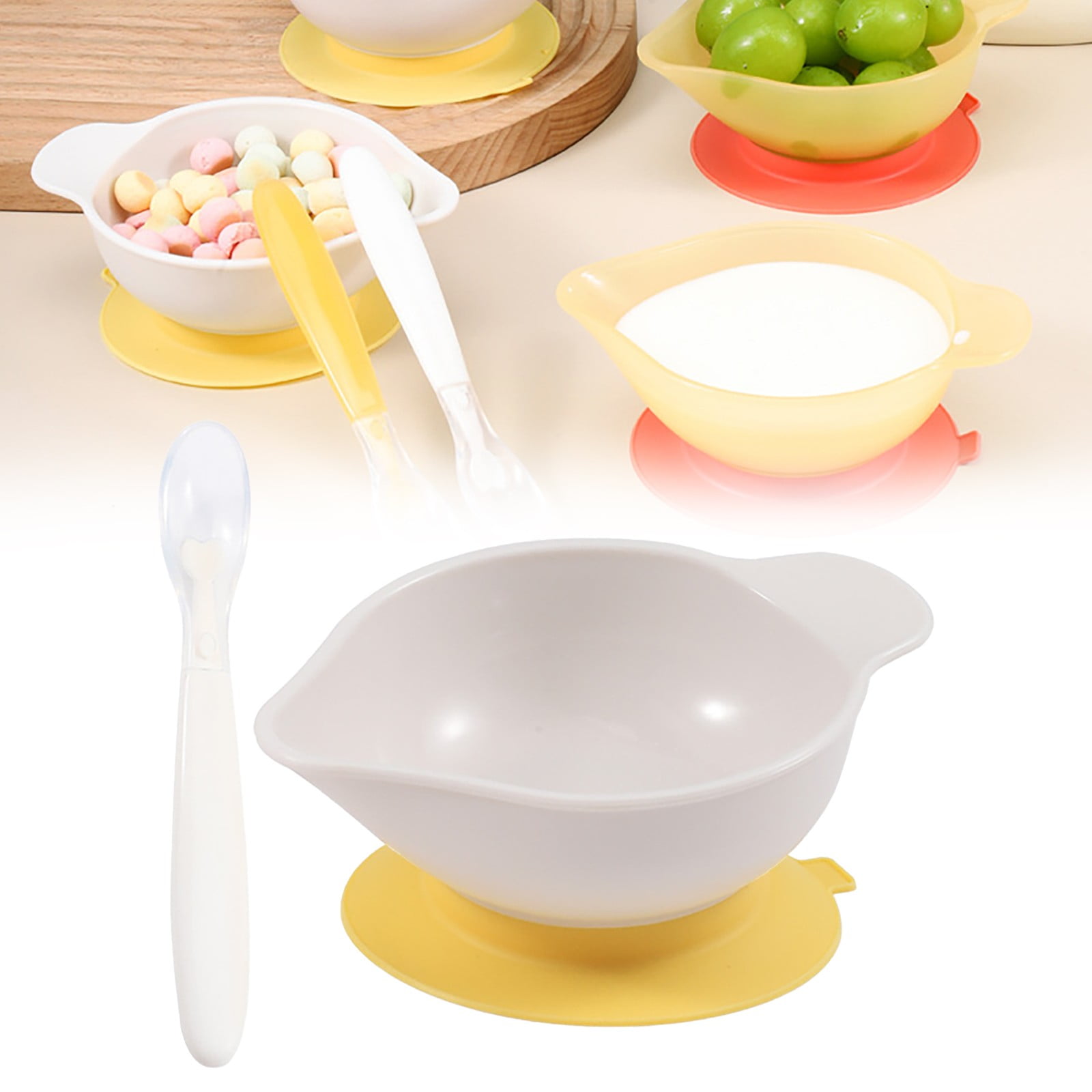 Qiangzon Parkinsons Aids for Living Non-Slip Suction Feeding Bowls for ...