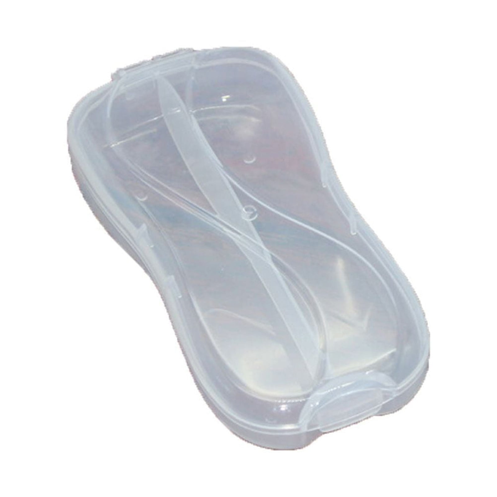 Qiangzon Portable Silverware Travel Case - Transparent Utensil ...