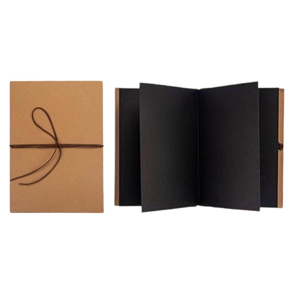Qiangzon Scrapbook Album, Accordion Photo Album, Foldable Paper Memory ...