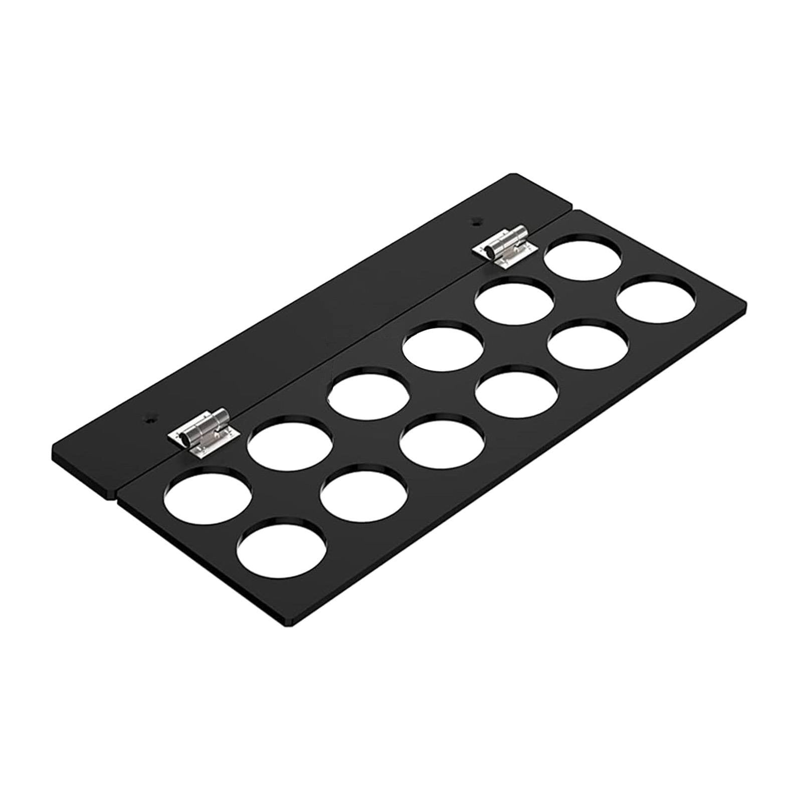 Qiangzon Sliding Drawer Holder for 36 Coffee Pods, Black Metal Beverage ...