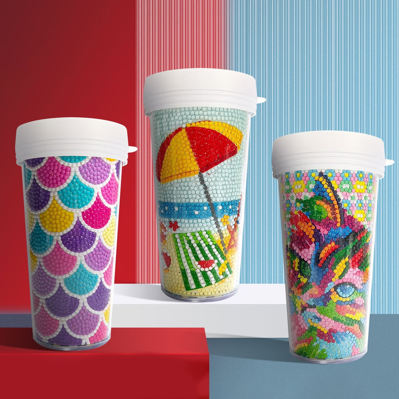 Qianha Mall 470ml Sticker Mug Simple Operation 5D Design Easy to Clean ...