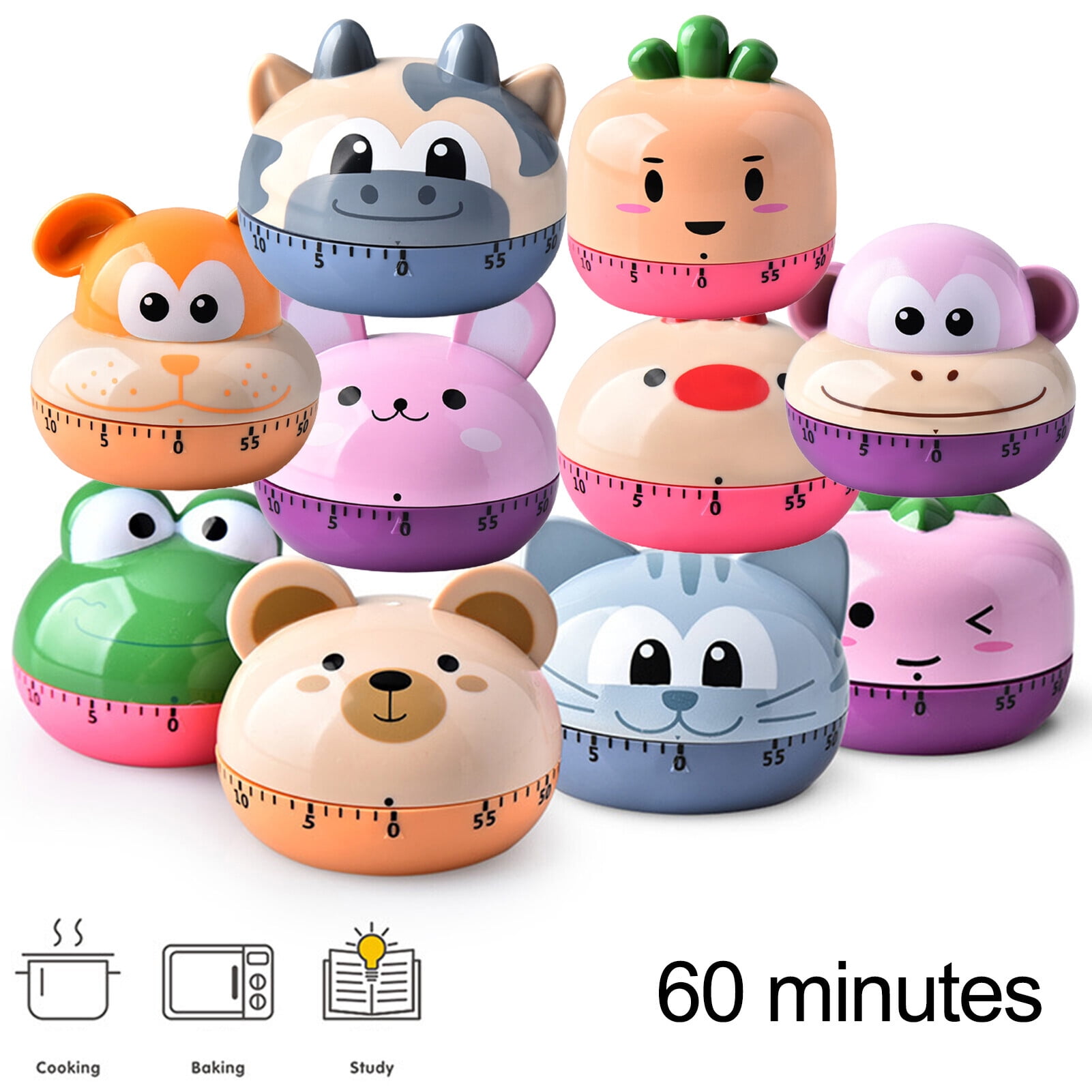Qianha Mall Egg Timer Kitchen Timer Mechanical Egg Timer Funny Plastic ...